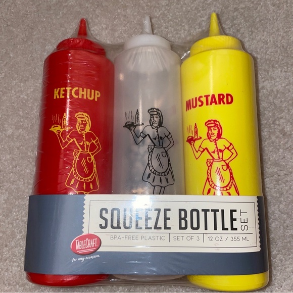 tablecraft | Kitchen | Table Craft Squeeze Condiment 2oz Bottles ...